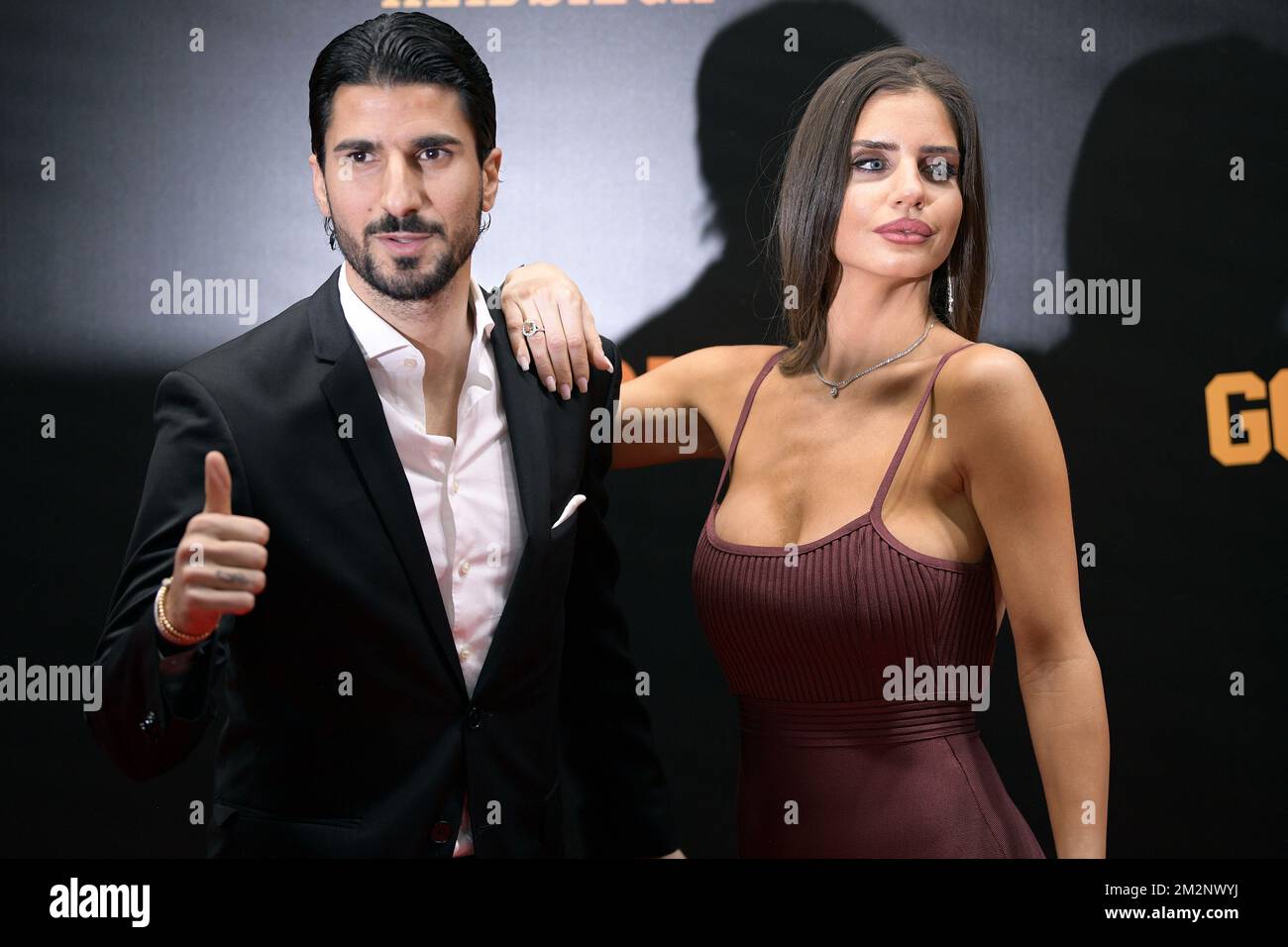 Club's Lior Refaelov and his wife Gal pictured on the red carpet at the ...