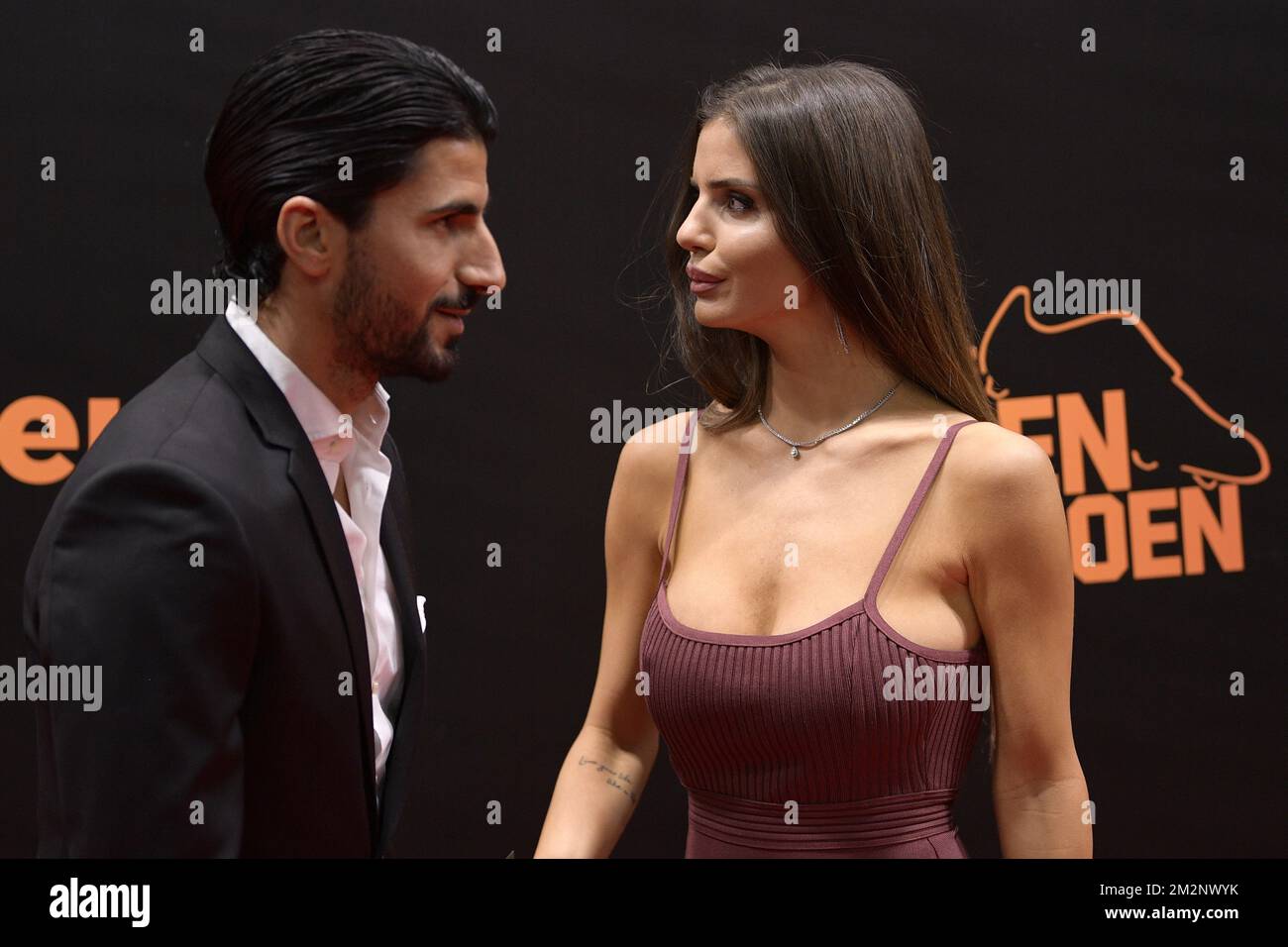 Club's Lior Refaelov and his wife Gal pictured on the red carpet at the ...