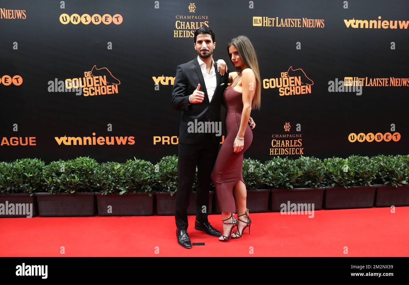 Club's Lior Refaelov and his wife Gal pictured on the red carpet at the ...