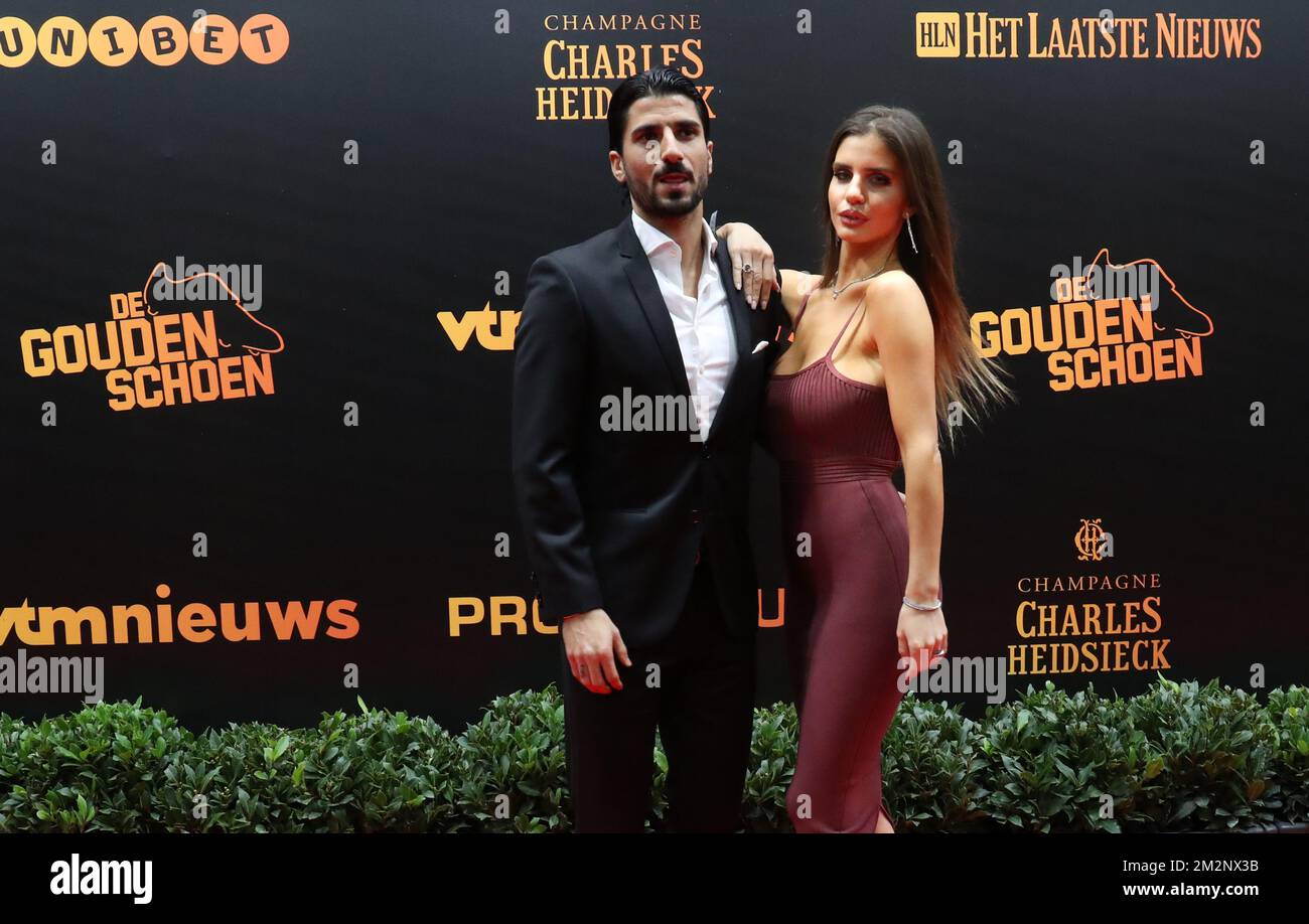 Club's Lior Refaelov and his wife Gal pictured on the red carpet at the ...