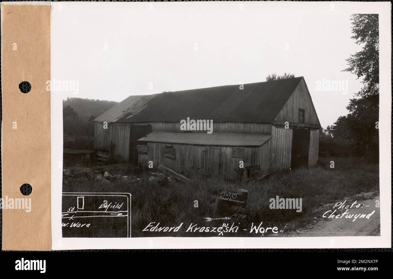Edward Kraszewski, barn, Ware, Mass., Oct. 2, 1928 : Parcel no. 208-23 ...