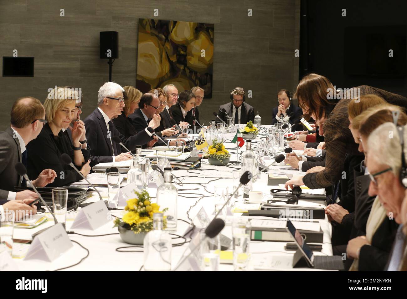 Illustration picture shows a joint summit of the Flemish Government and ...