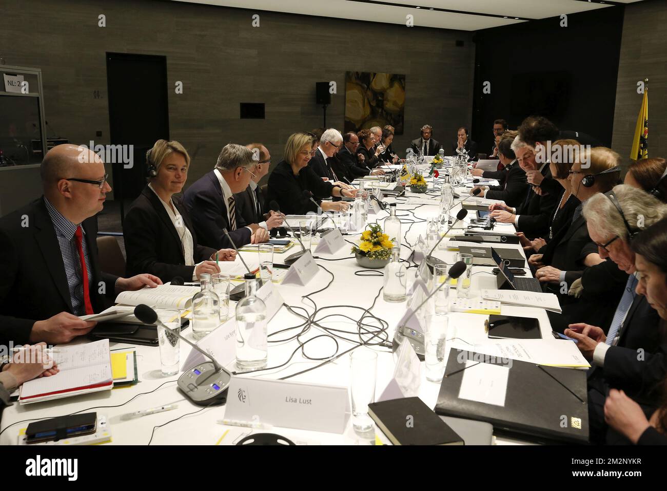 Illustration picture shows a joint summit of the Flemish Government and ...