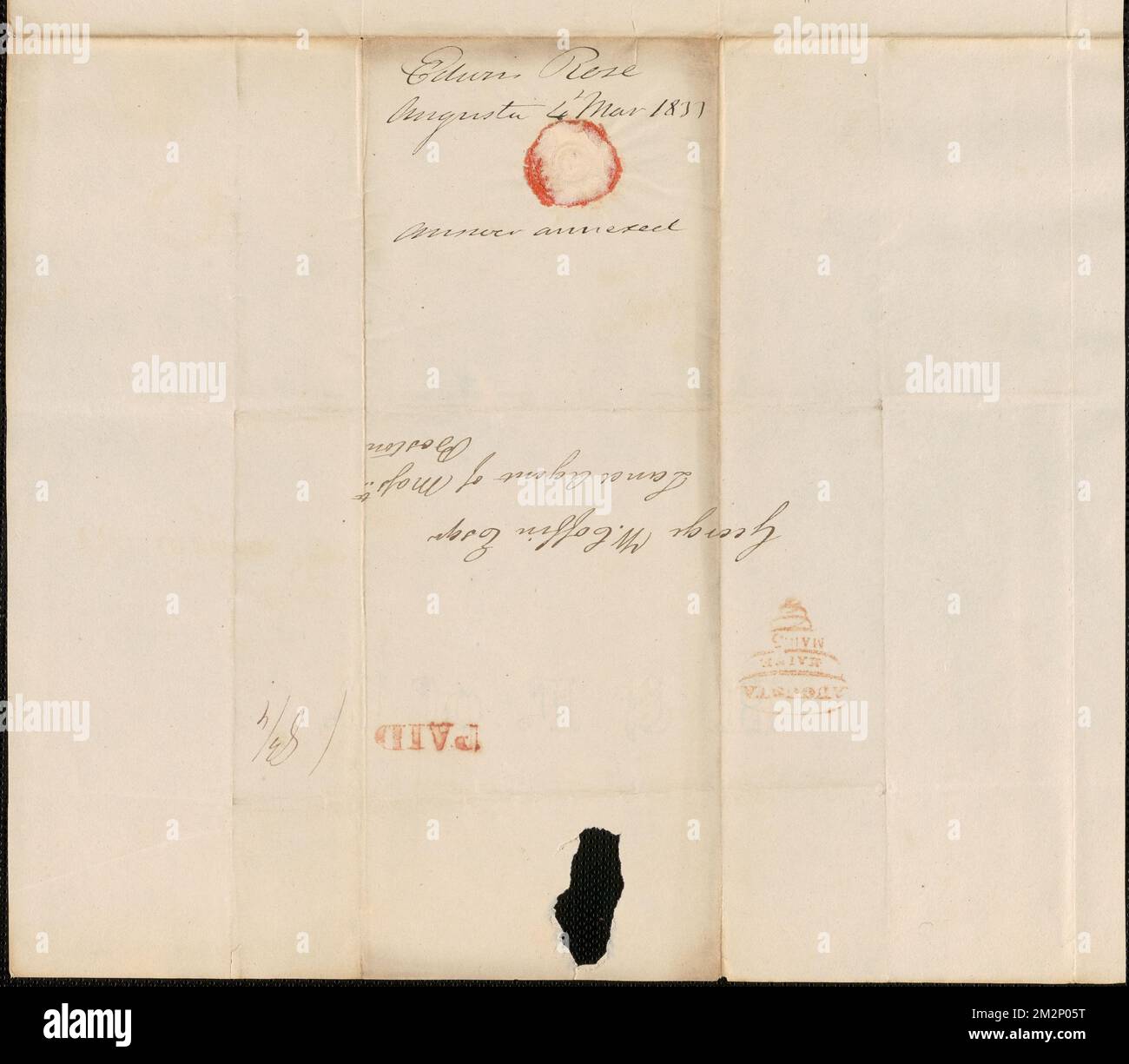 Edwin Rose to George Coffin, 4 March 1833 , Public land sales, United ...