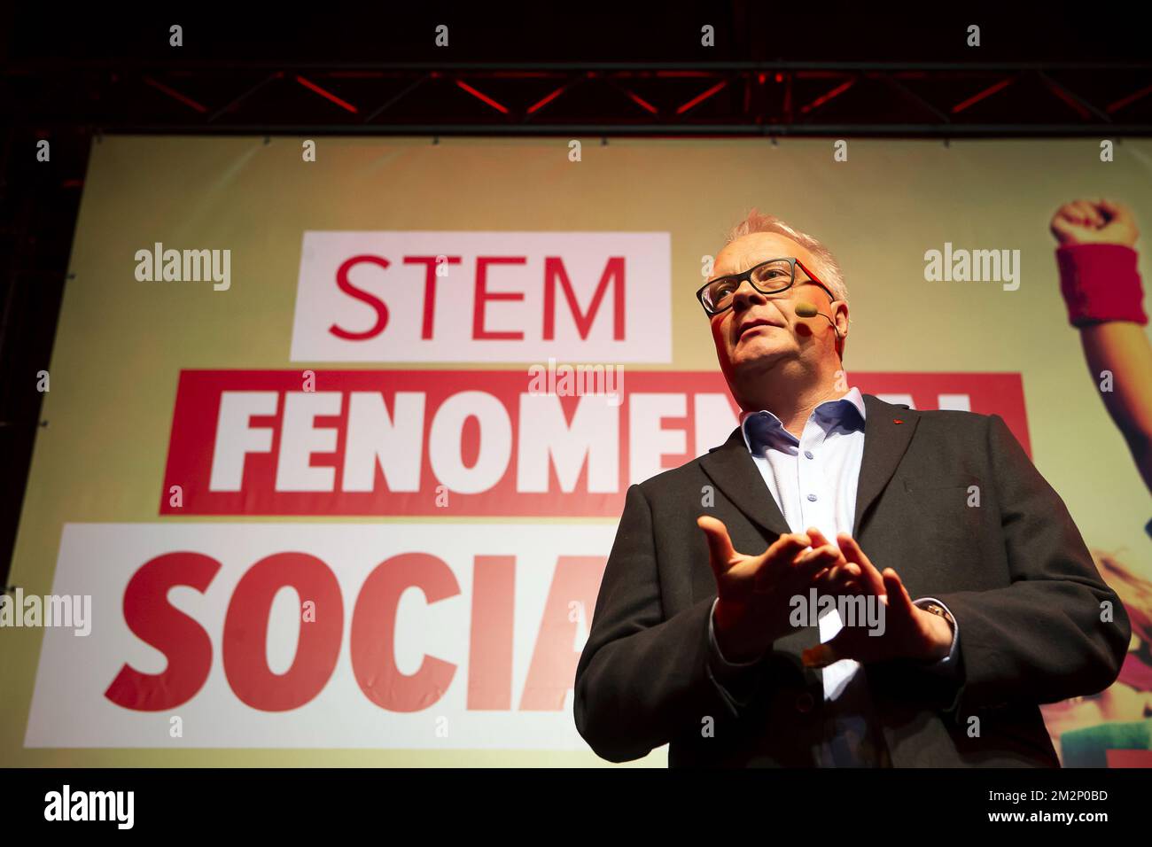 PVDA - PTB chairman Peter Mertens pictured during the new year's ...