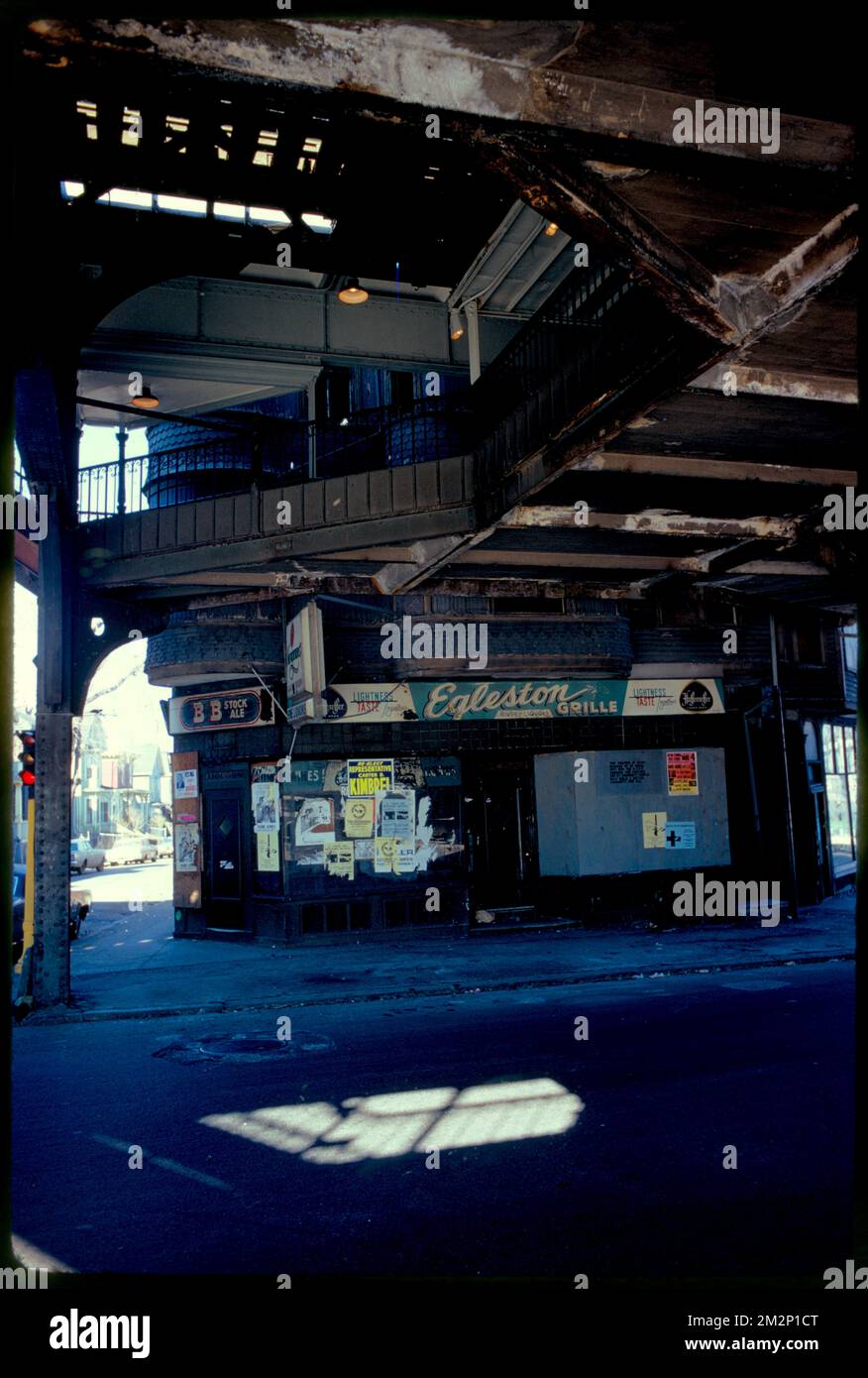 Egleston Sq. Elevated Sta. , Mass transit, Elevated railroads ...