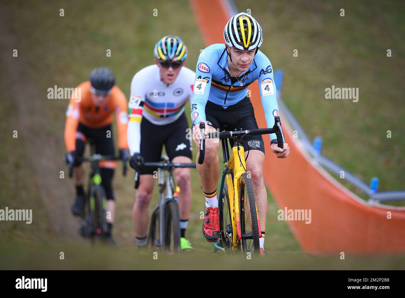 Belgian Andreas Goeman pictured in action during the U23 race of the ...