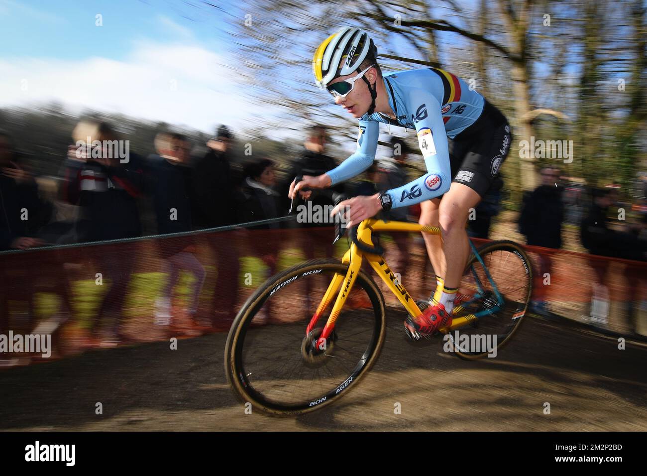 Belgian Andreas Goeman pictured in action during the U23 race of the ...