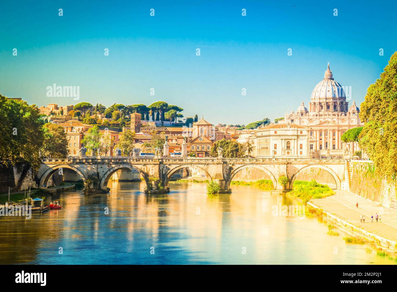 St. Peter's cathedral over bridge Stock Photo - Alamy