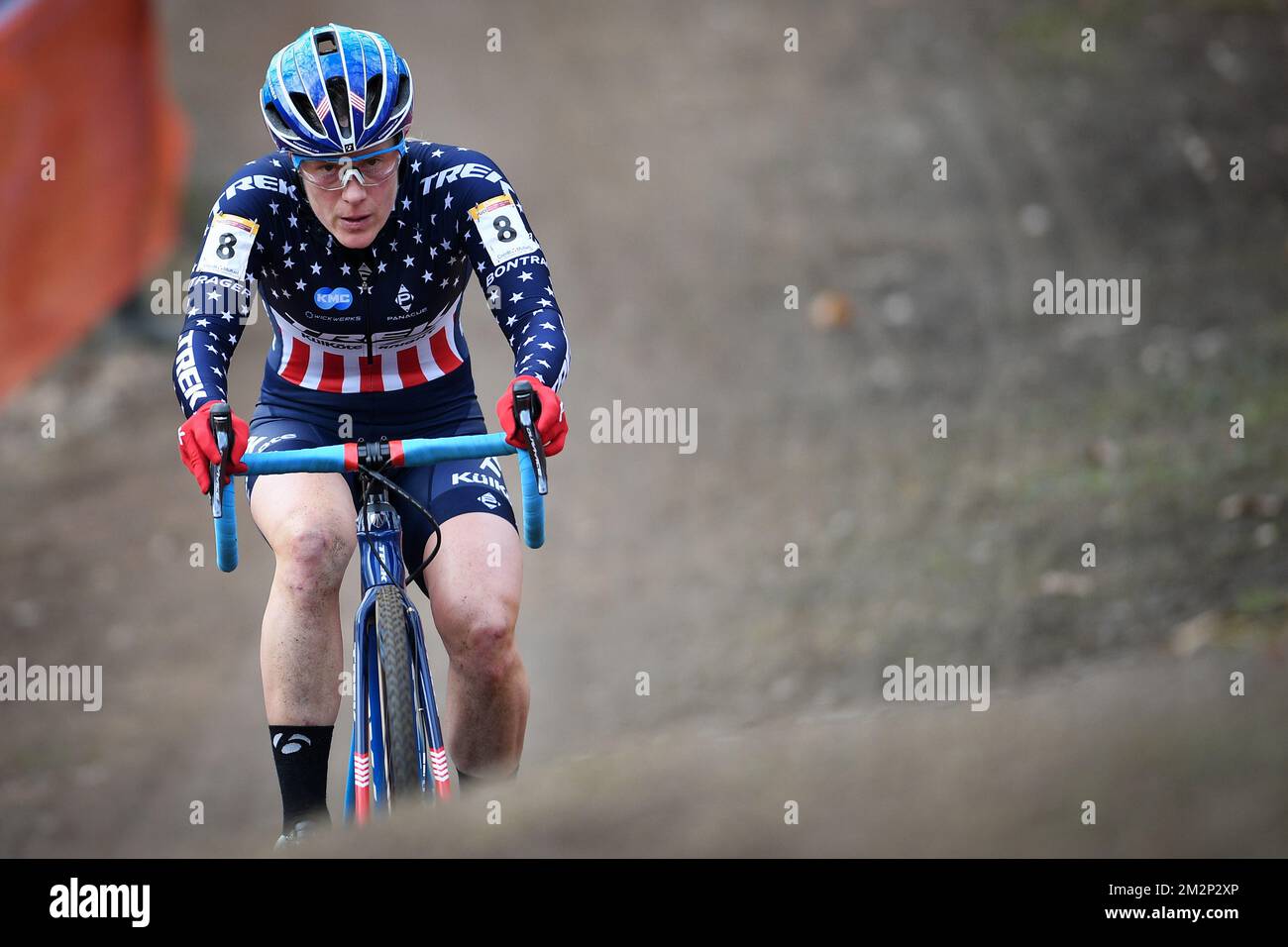 US Katie Compton pictured in action during the Women Elite race of the ...