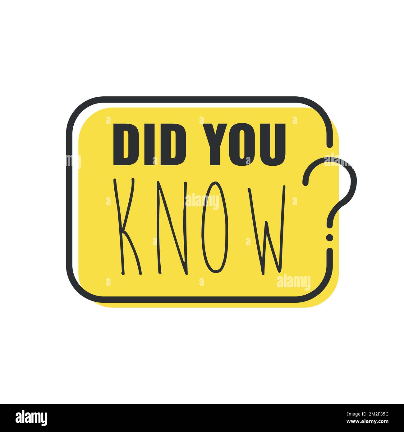 Know question in speech Stock Vector Images - Alamy