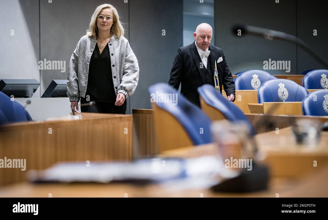THE HAGUE - Sigrid Kaag, Minister of Finance, during a debate on the ...