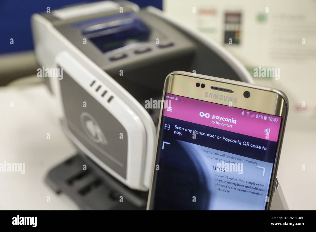 Illustration picture shows a demonstration in marge of a press ...