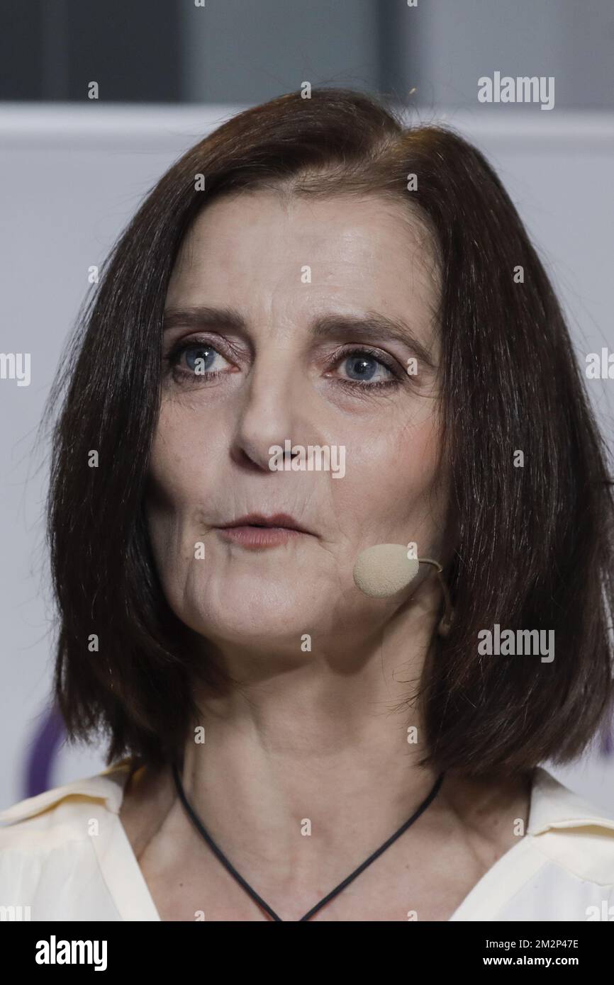 Bancontact Payconiq Company CEO Nathalie Vandepeute pictured during a ...