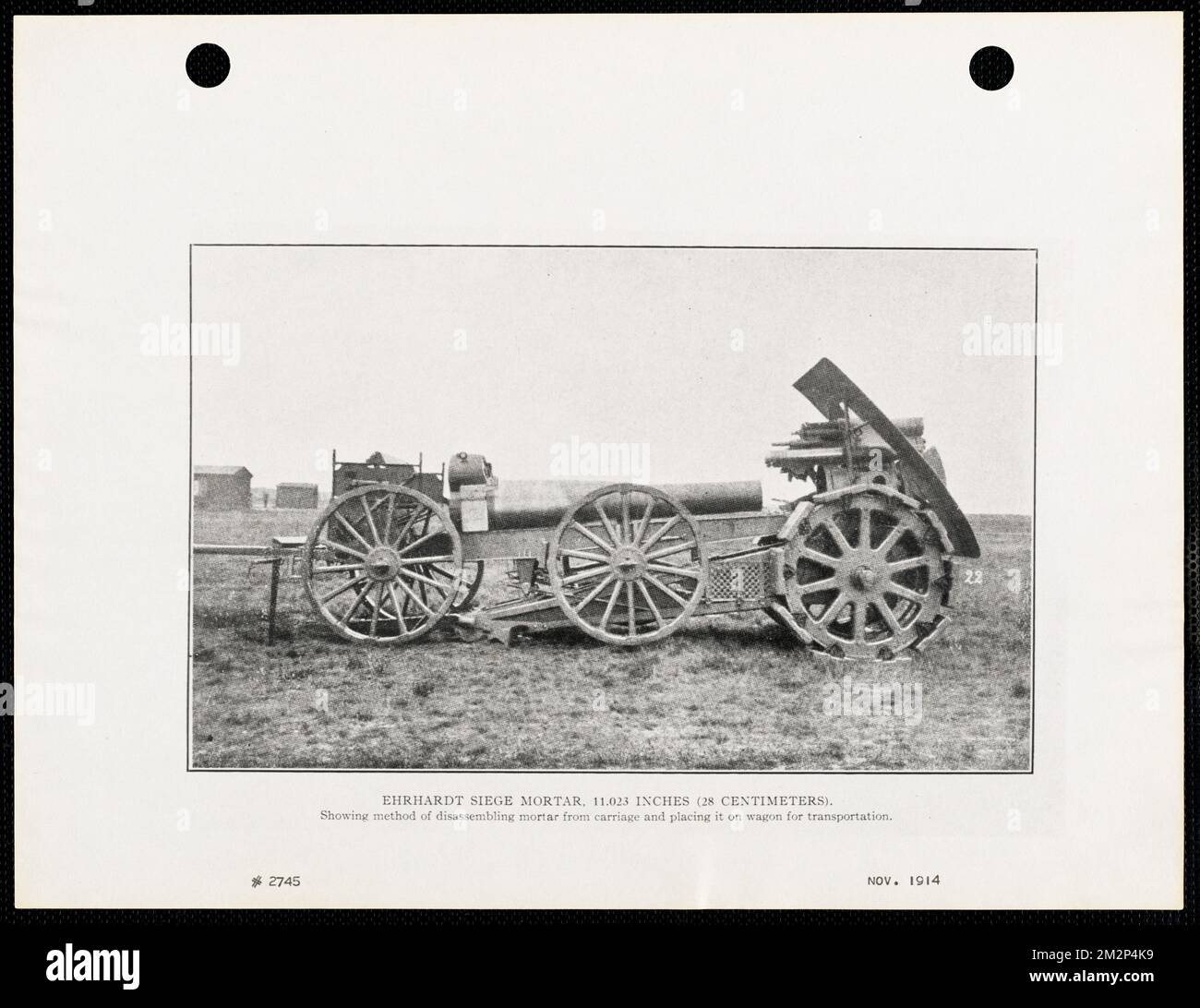 Ehrhardt siege mortar , Mortars Ordnance, Artillery Weaponry. Records ...