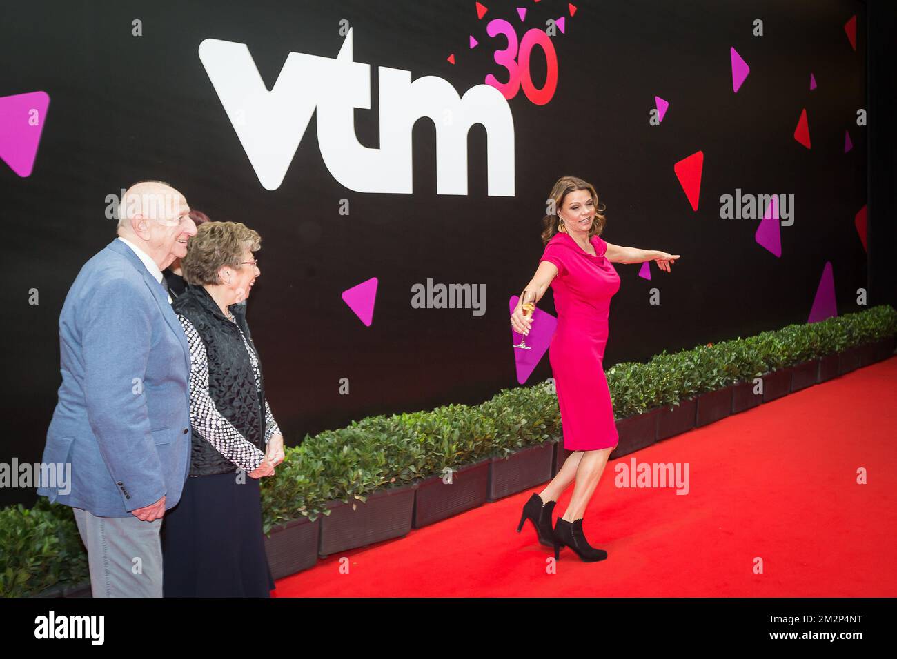Familie-actors Ray Verhaeghe and Annie Geeraert and television ...