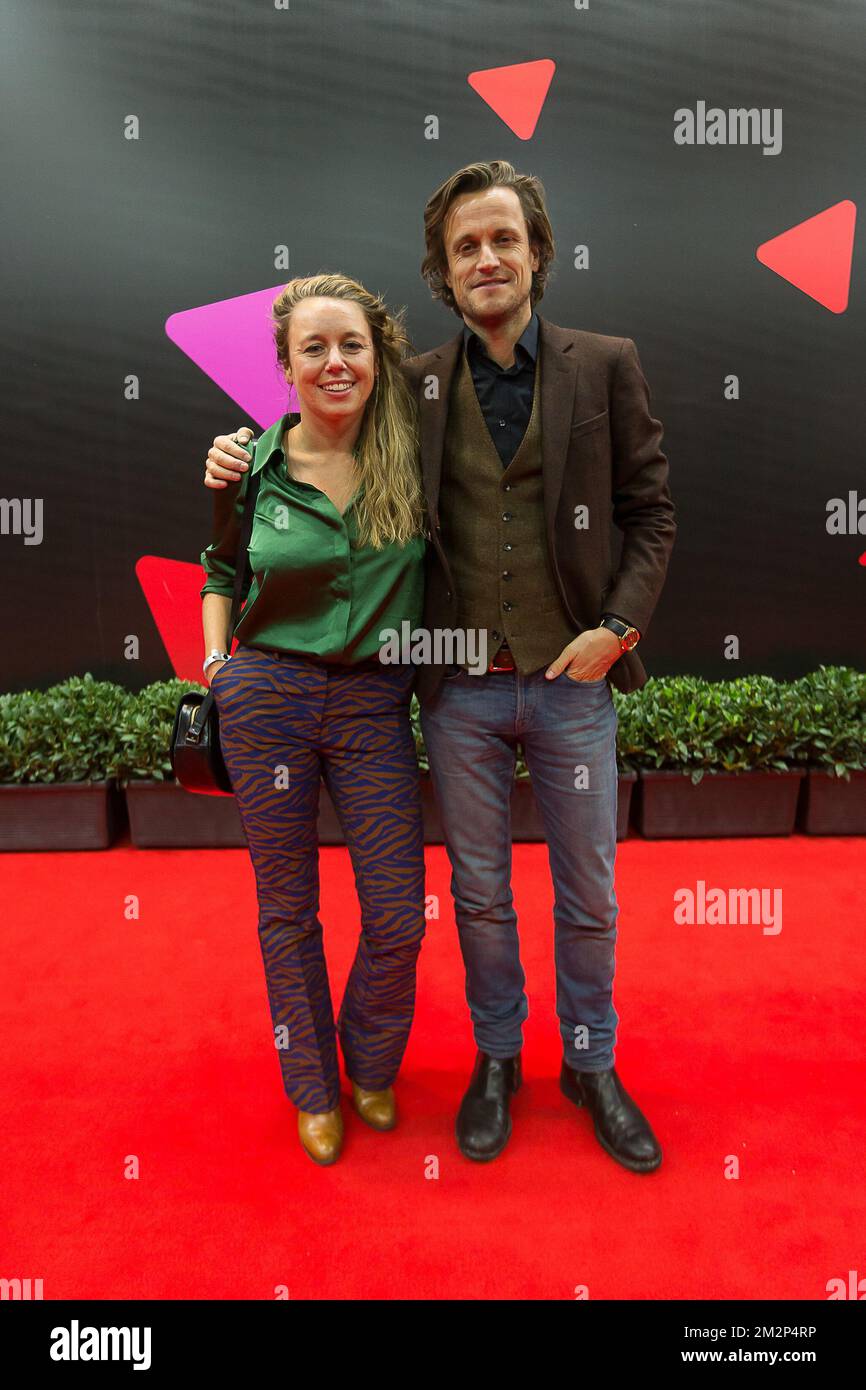Tim Van Aelst and his partner Sofie Peeters pictured on the red carpet ...