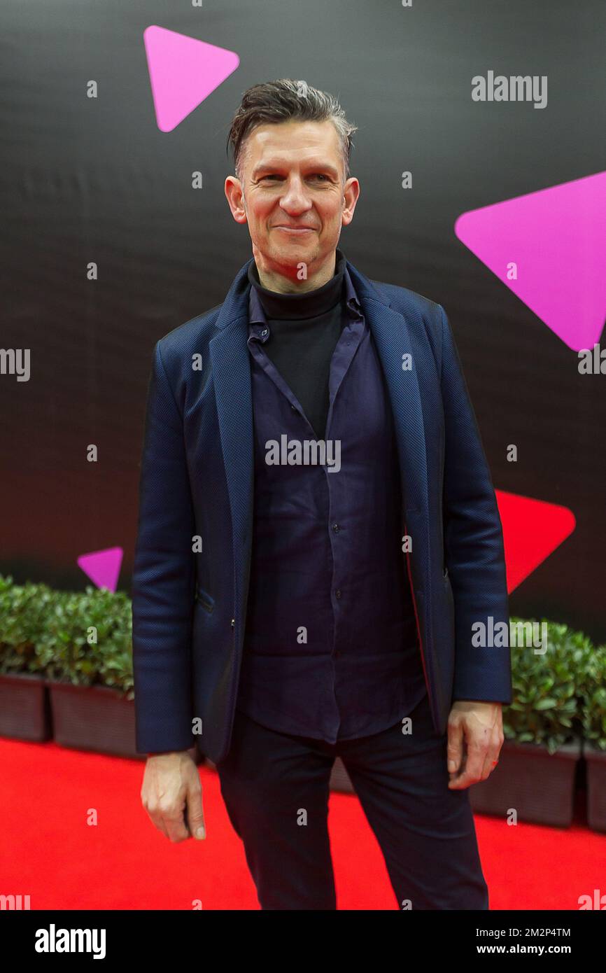 Manou Manoe Frateur pictured on the red carpet ahead of the recording ...