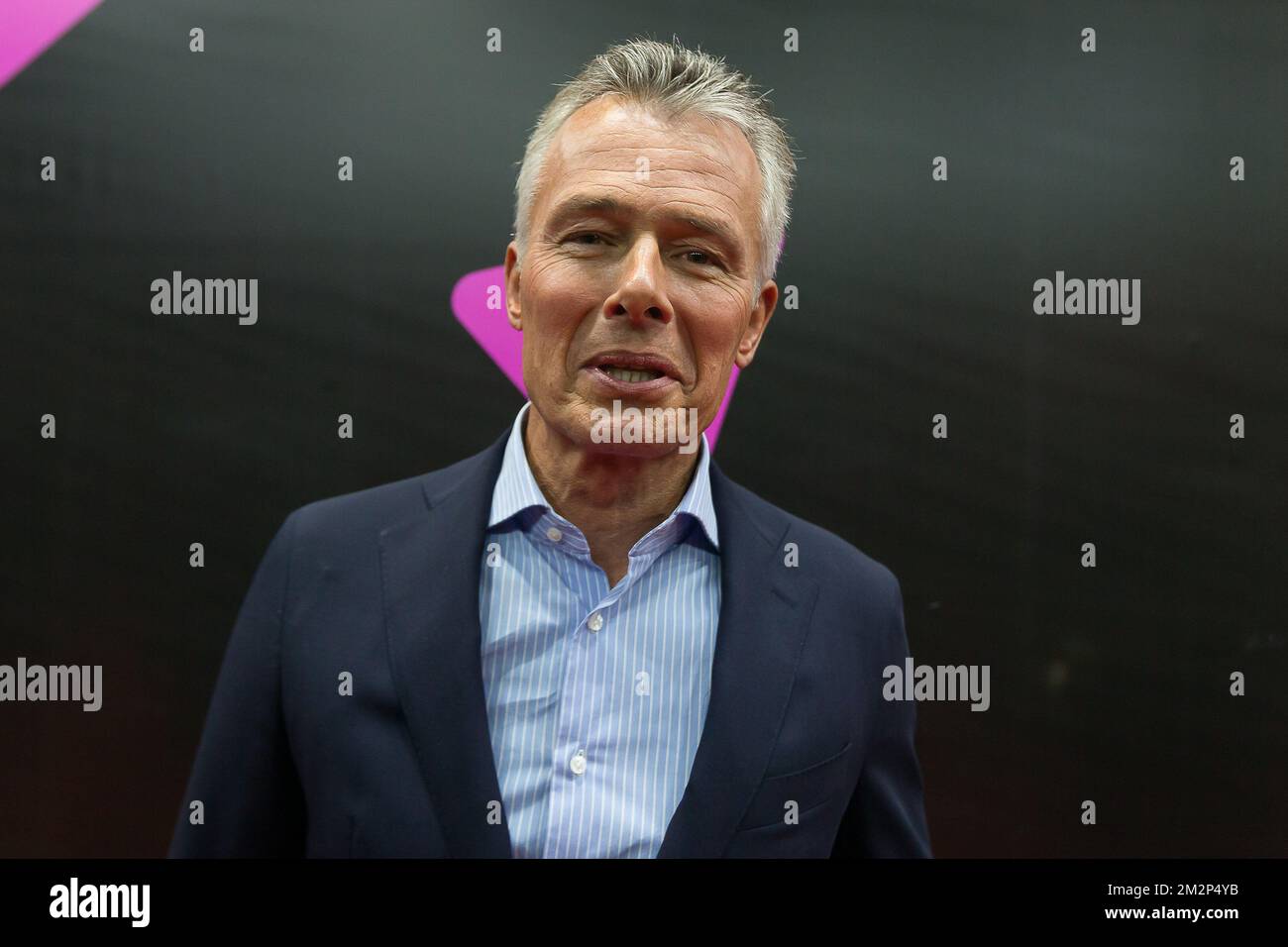 Christian Van Thillo pictured on the red carpet ahead of the recording ...