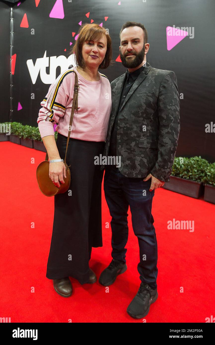Actress Monica Dumon and her partner pictured on the red carpet ahead ...