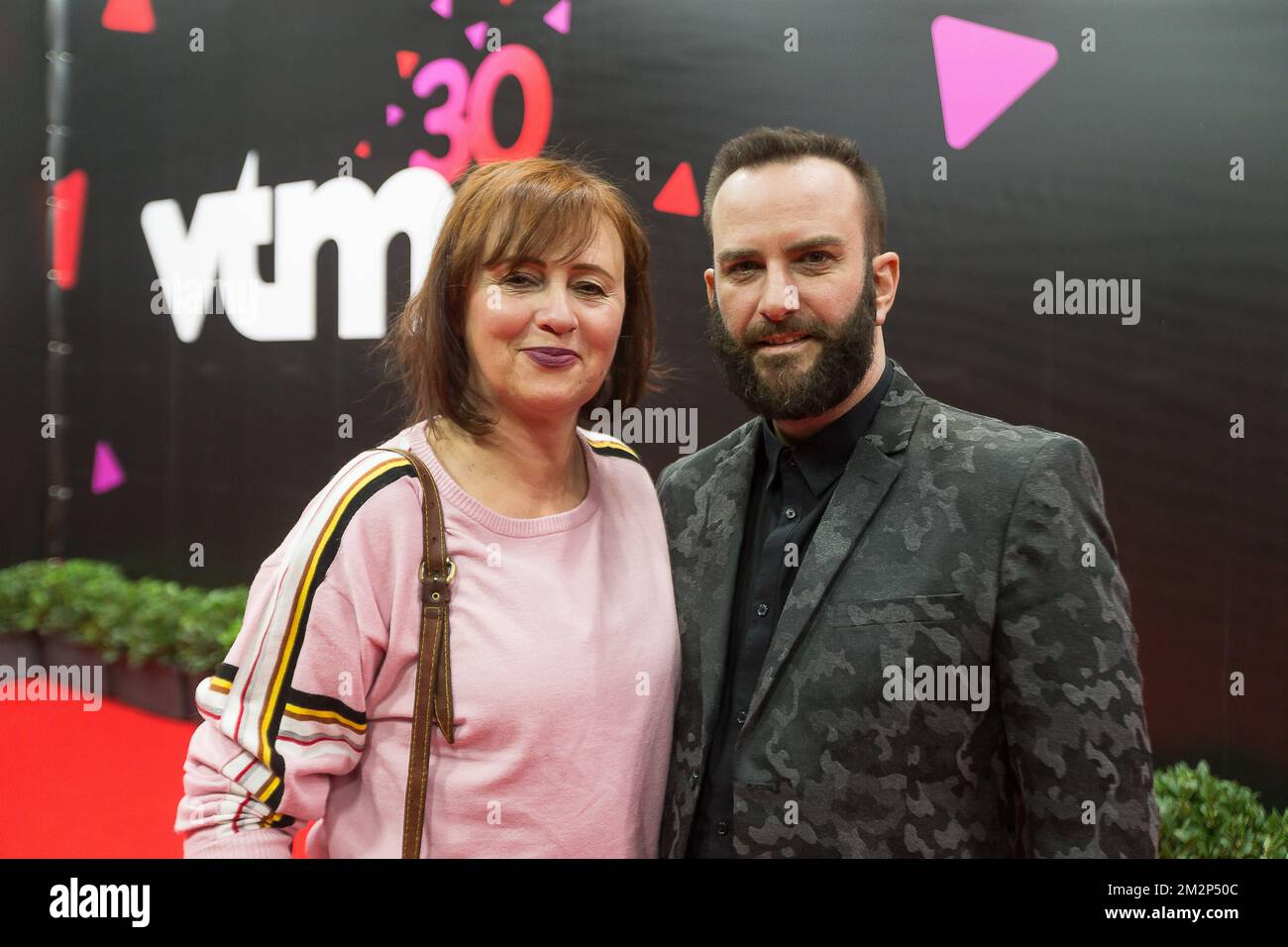 Actress Monica Dumon and her partner pictured on the red carpet ahead ...