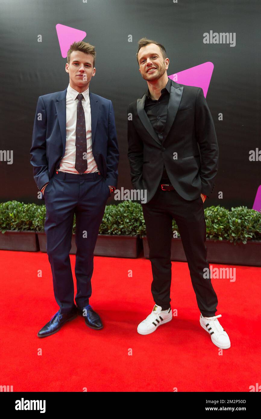 Yannick Bourguignon and Maxime De Winne pictured on the red carpet ...