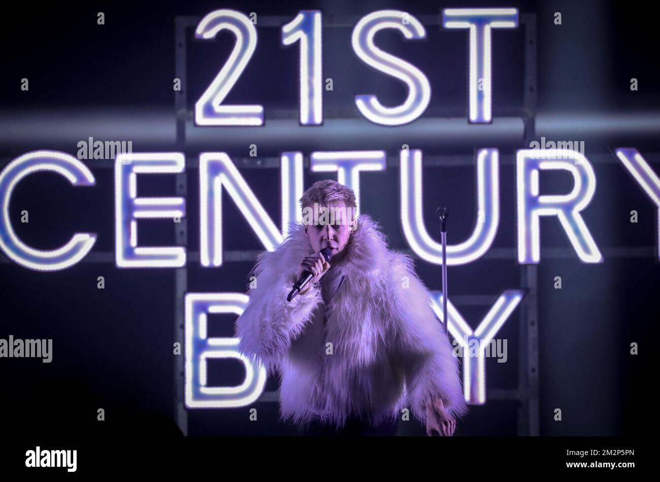 Singer Mustii performs during the fourth edition of the D6bels Music ...