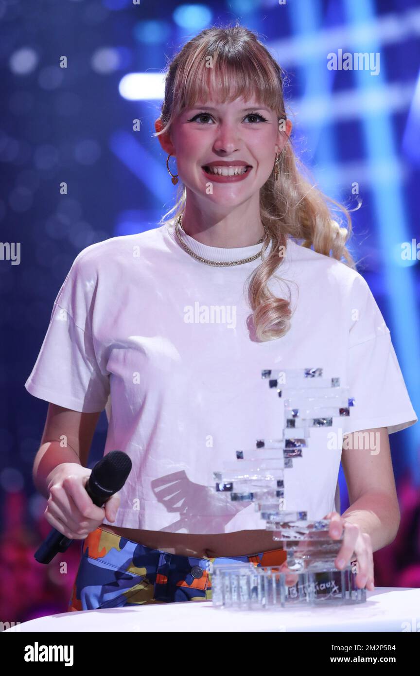 Belgian singer Angele received the Best album award during the fourth ...