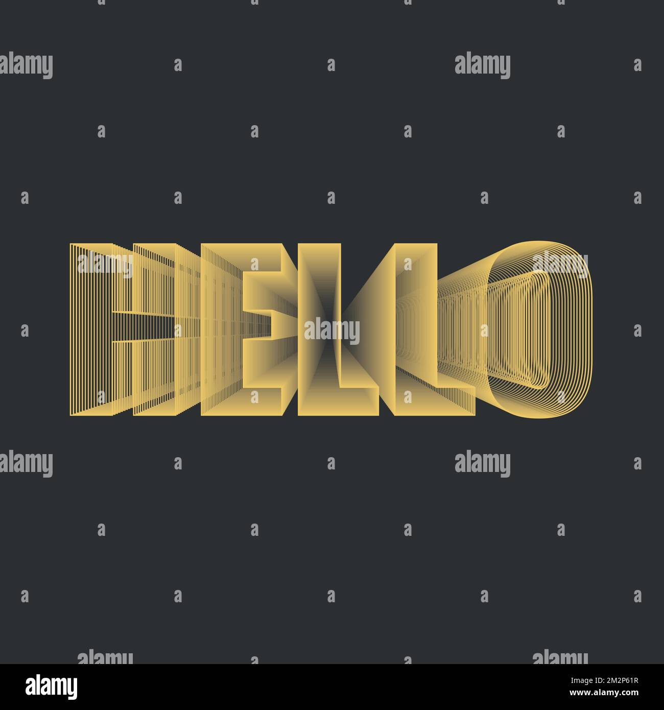 Hello! 3d letters Stock Vector Image & Art - Alamy