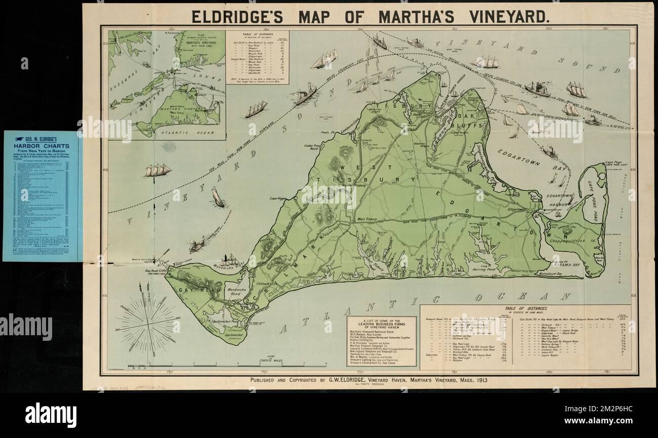 Eldridge's map of Martha's Vineyard , Martha's Vineyard Mass., Maps Norman B. Leventhal Map ...