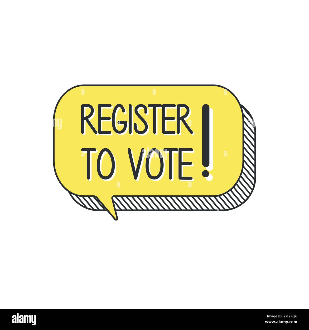 Register to vote sticker hi-res stock photography and images - Alamy