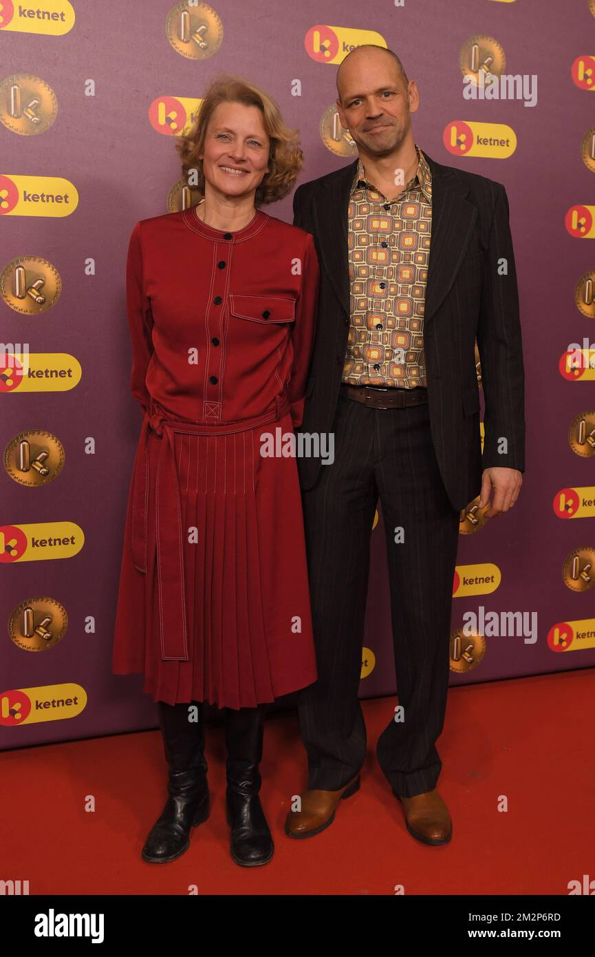 actress Christel Domen and actor Govert Deploige pictured during the ...