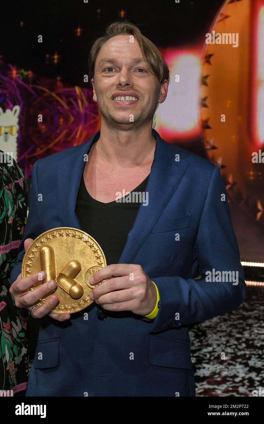 DJ Regi Penxten poses with his Golden K award at the 'Gala van de ...