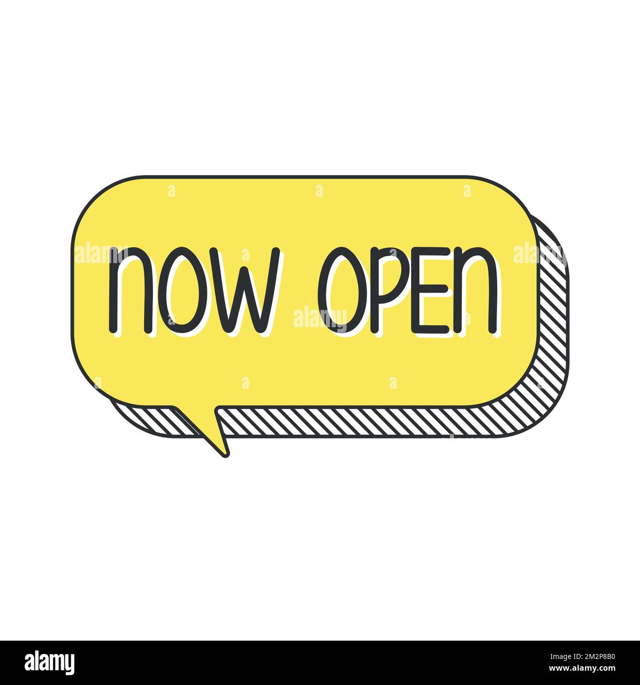 Banner open on speech Stock Vector Images - Alamy