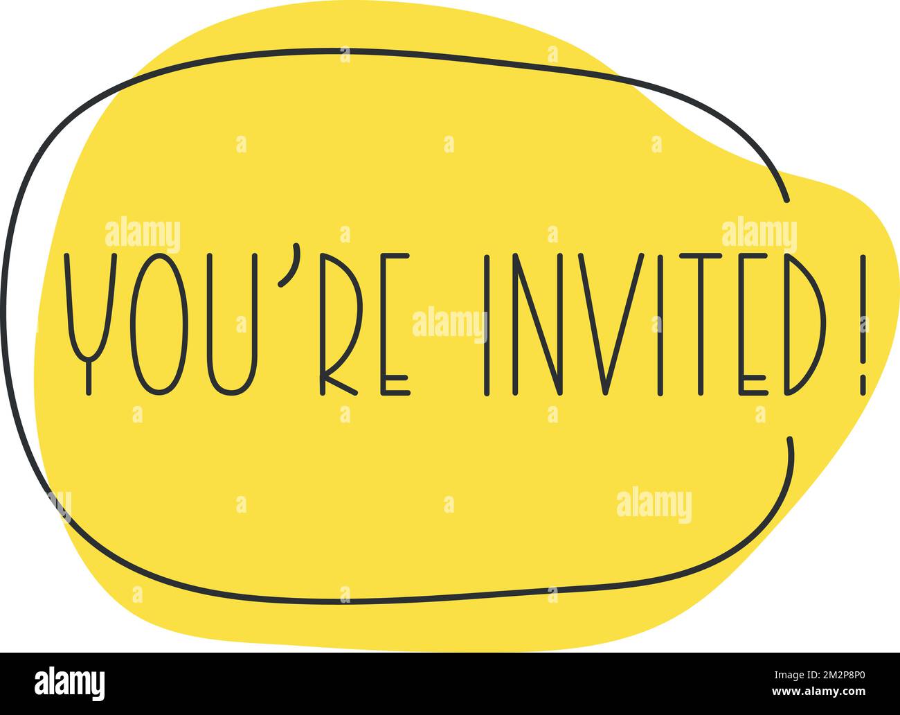 You're invited Stock Vector Images - Alamy