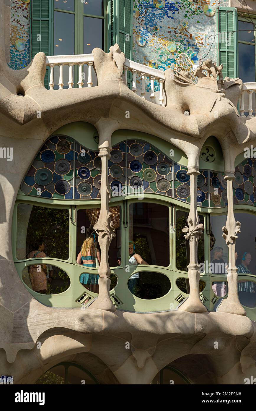 Antoni Gaudi, Casa Batlo, UNESCO World Heritage Site, Barcelona ...