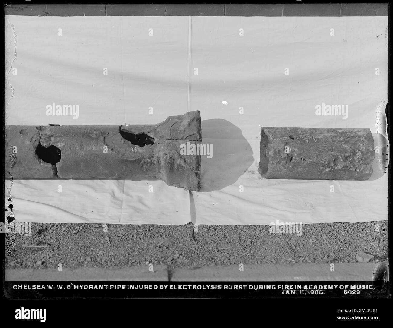 Exposed fire hydrant Black and White Stock Photos & Images - Alamy