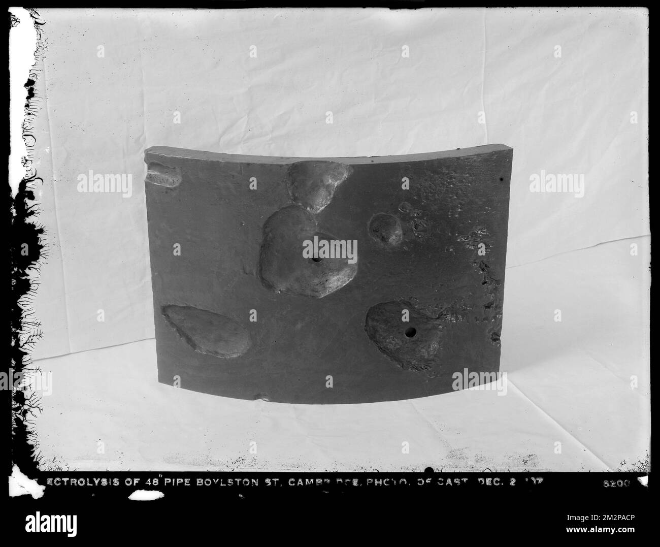 Electrolysis, electrolysis of 48-inch pipe, Boylston Street, photo of ...