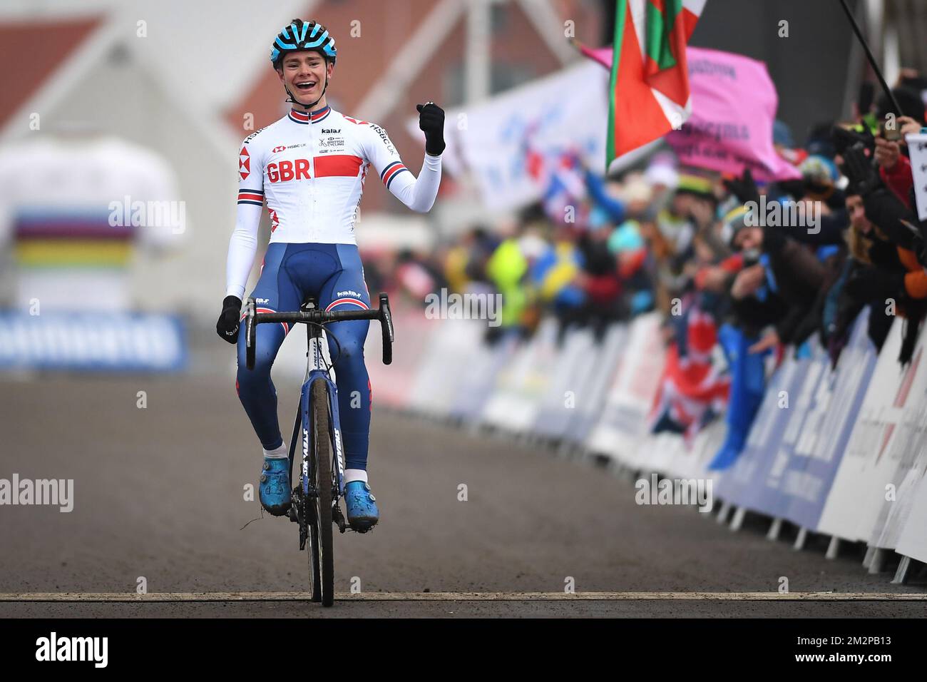 Britsh Ben Tullet celebrates as he crosses the finish line to win the ...