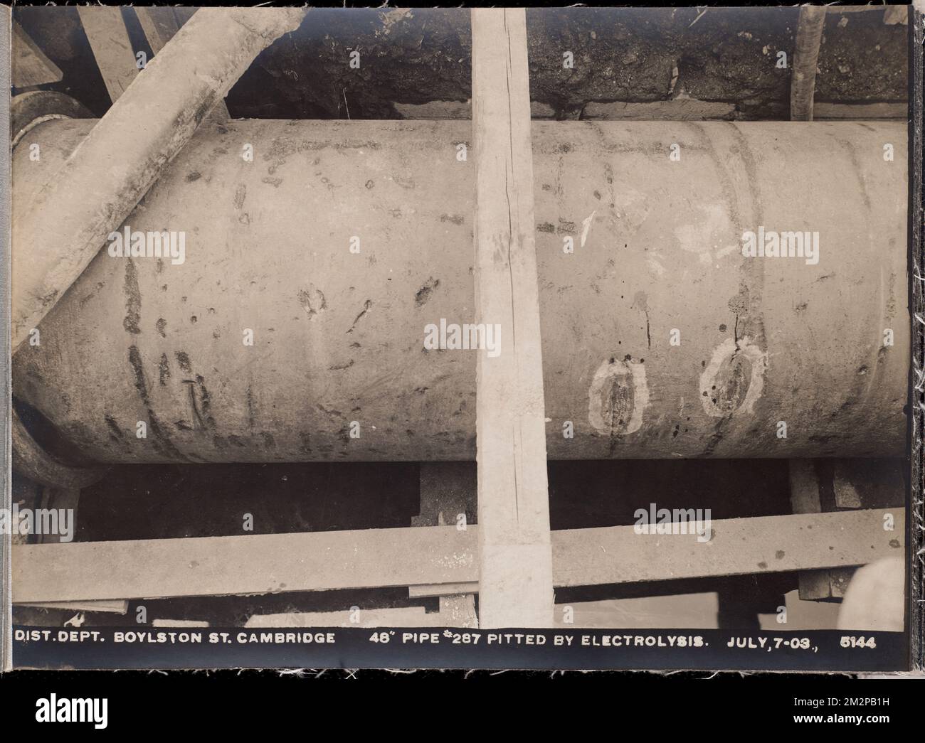Electrolysis, Low Service Pipe Lines, Section 11, Boylston Street ...