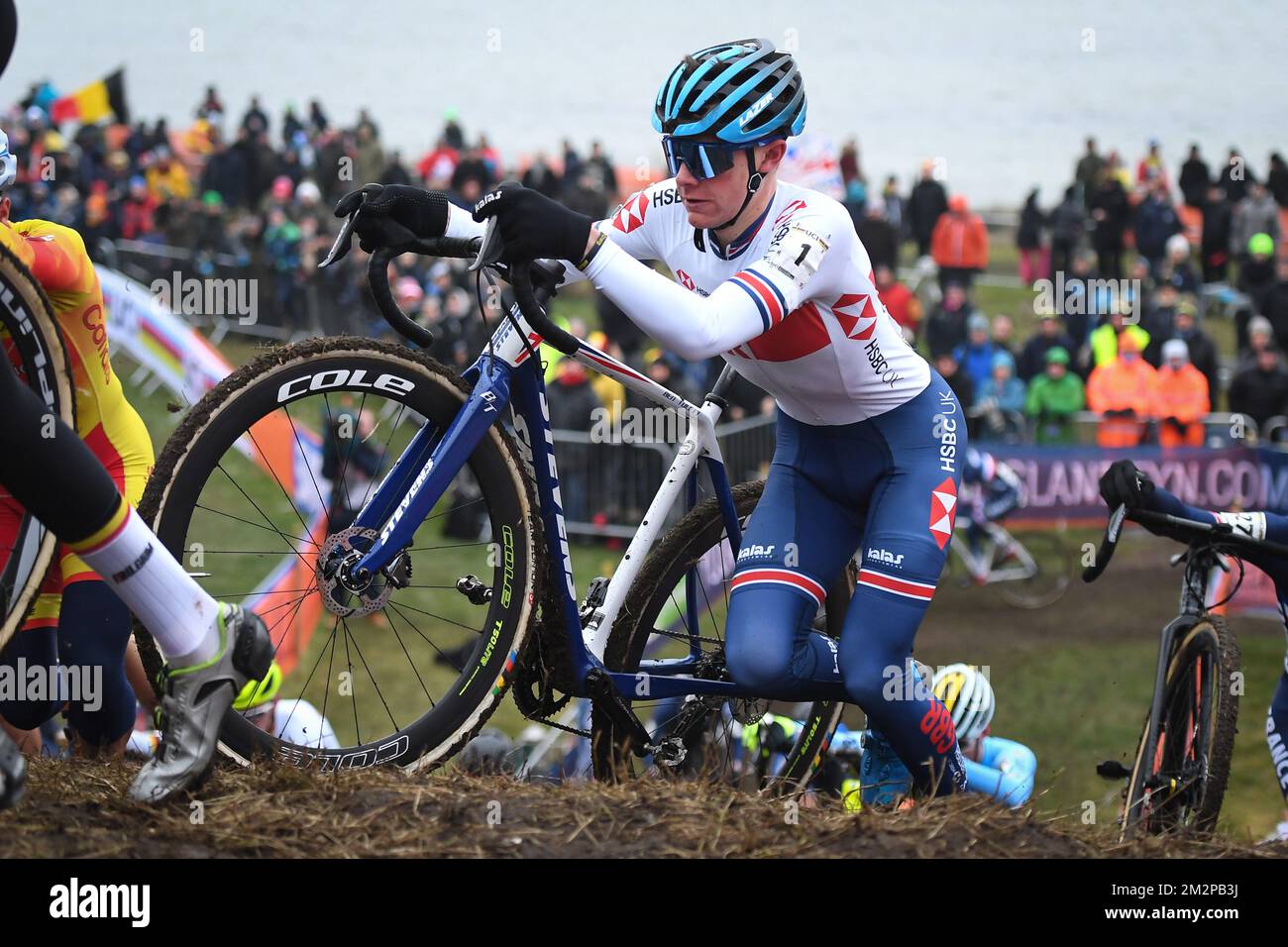 Britsh Ben Tullet pictured in action during the men's juniors race at ...