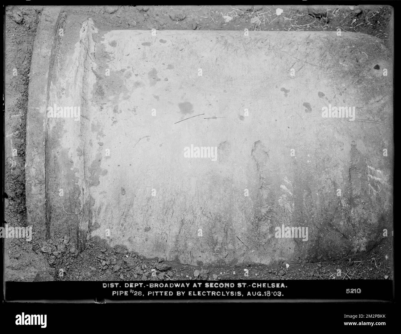 Electrolysis, Low Service Pipe Lines, Section 8, Broadway at Second ...