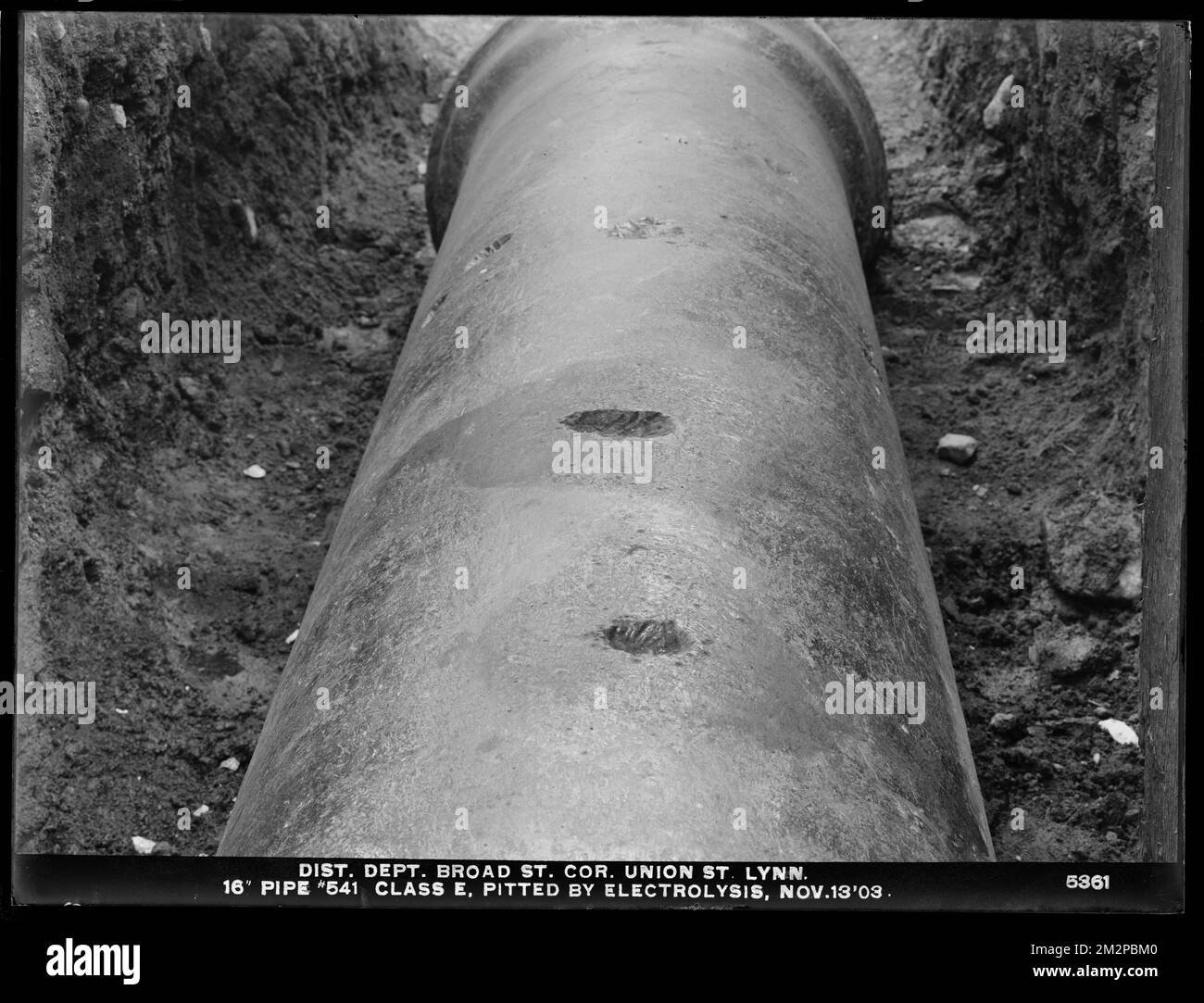 Electrolysis, Northern High Service Pipe Lines, Section 27, Broad ...