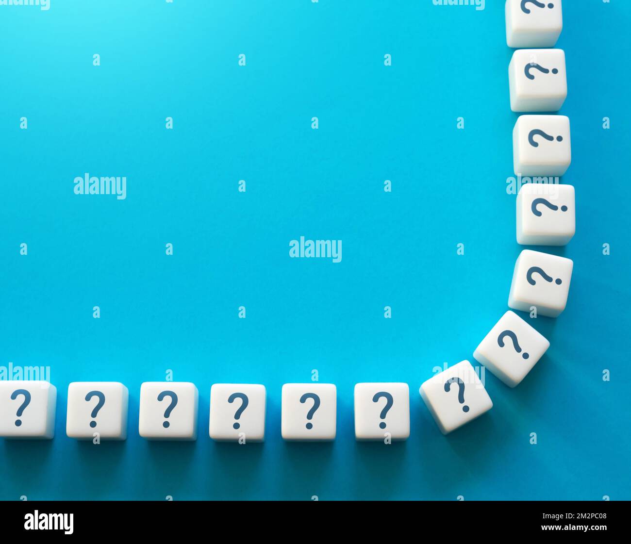 Blocks With Question Marks And Copy Space Questions And Problem