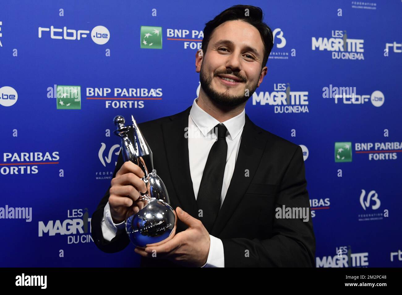 director Gerlando Infuso poses with his award during the 9th edition of ...