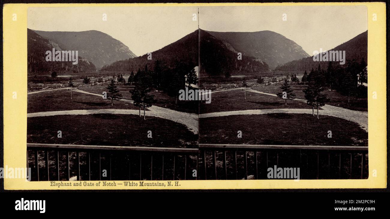 Elephant and gate of notch - White Mountains, N. H. , Mountains, Passes ...