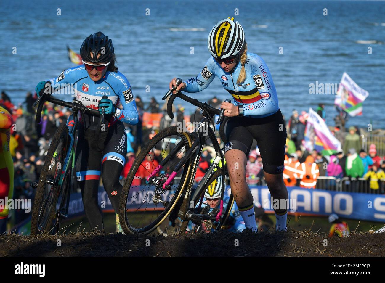 Belgian Axelle Bellaert pictured in action during the women's U23 race ...