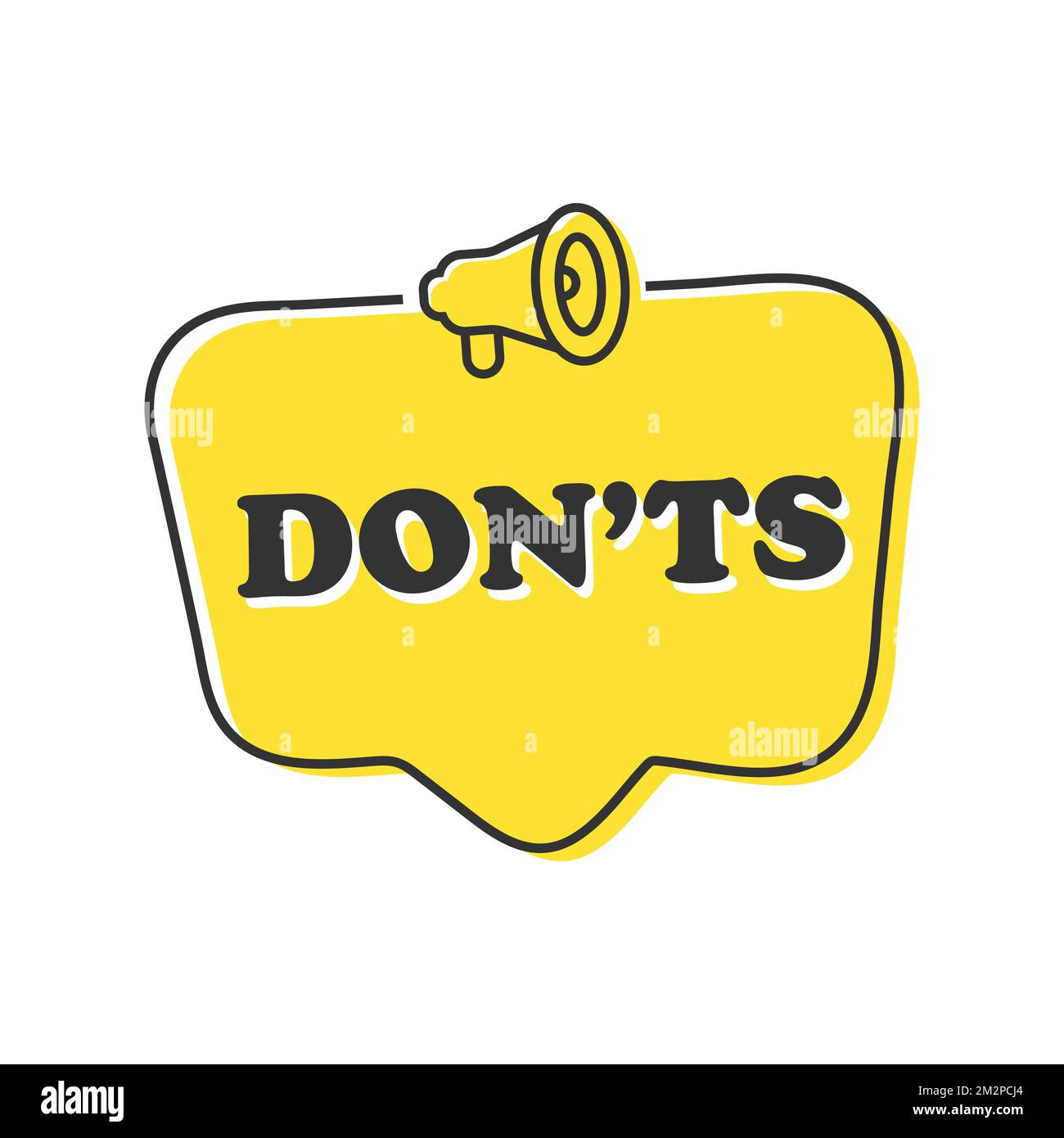 Donts sign icon in Stock Vector Images - Alamy