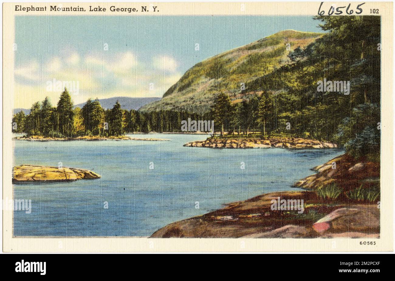 Elephant Mountain, Lake George, N. Y. , Mountains, Lakes & ponds ...
