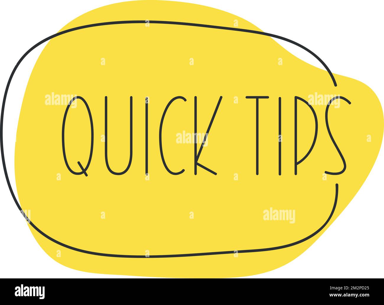 Quick tips on speech bubble. Vector EPS 10 Illustration Stock Vector ...
